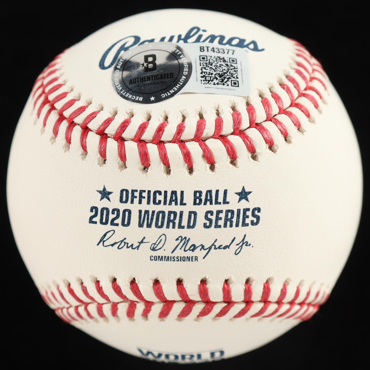 Walker Buehler Signed Official 2020 World Series Logo Baseball Inscrib ...