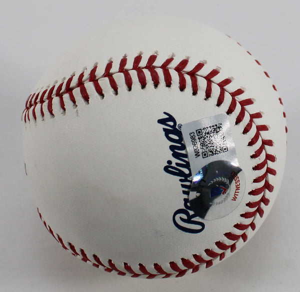 Trevor Hoffman Signed Hall Of Fame OML Baseball (Beckett Witness Certi ...