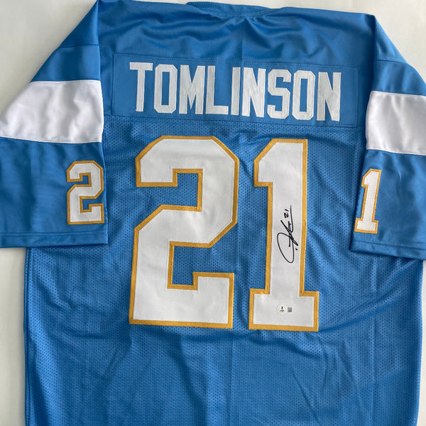 LaDainian Tomlinson Signed Chargers Powder Blue Jersey (Beckett Witnes ...