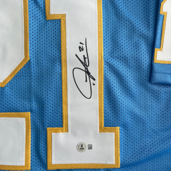 LaDainian Tomlinson Signed Chargers Powder Blue Jersey (Beckett Witnes ...
