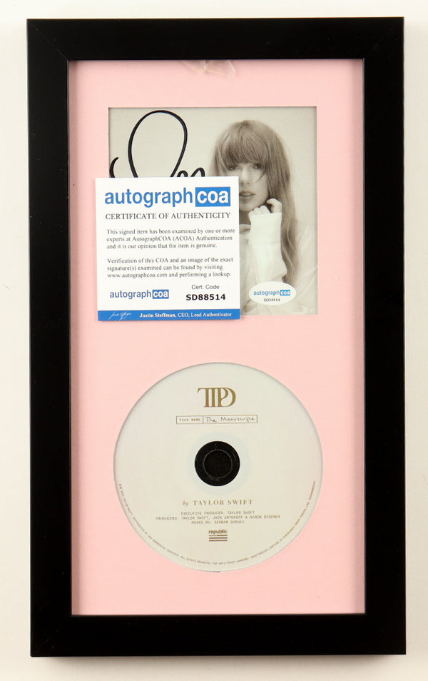Taylor Swift Signed "The Tortured Poets Department" CD Album Insert Pi ...