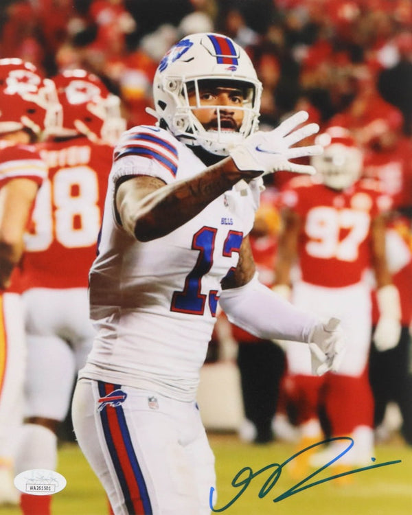 Gabe Davis Signed Bills 8x10 Photo (2) (JSA) – GSSM