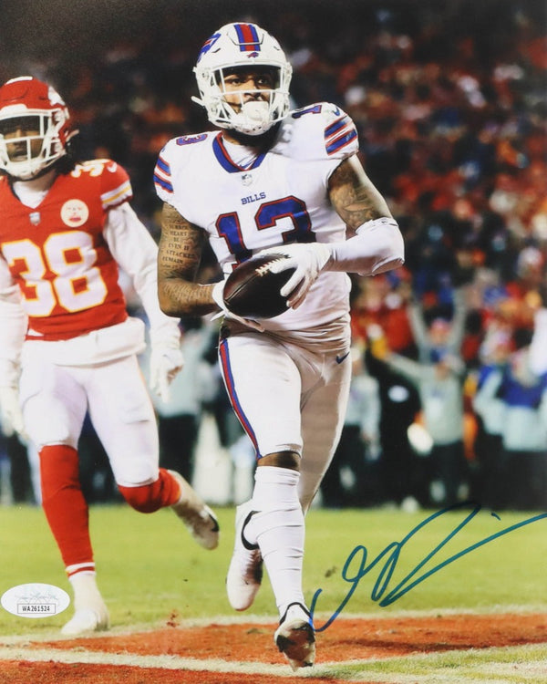 Gabe Davis Signed Bills 8x10 Photo (3) (JSA) – GSSM