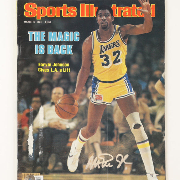 Magic Johnson Signed 1981 "Sports Illustrated" Magazine (Johnson) – GSSM