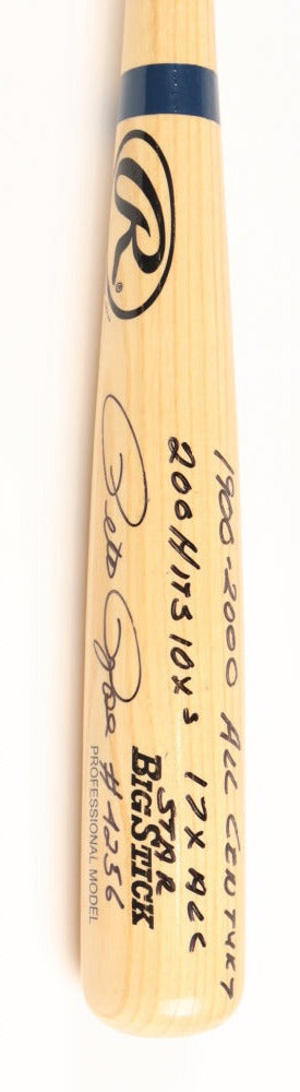 Pete Rose Signed Rawlings Baseball Bat with Multiple Stat inscriptions ...