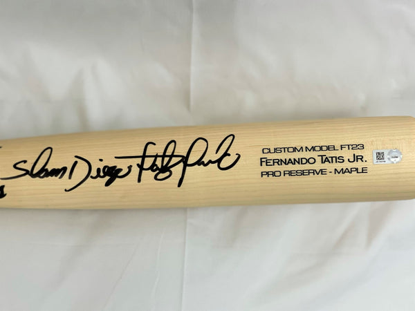 Fernando Tatis Jr. Autographed Blonde Victus Game Model Bat San Diego – GSSM
