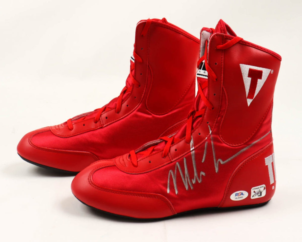 Mike Tyson Signed Title Pro Boxing Boots (PSA & Tyson) – GSSM